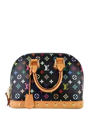 LOUIS VUITTON Alma NM Handbag Monogram Multicolor PM Satchel Black