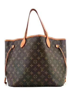 LOUIS VUITTON Neverfull Monogram Canvas Mm Tote Bag - Brown