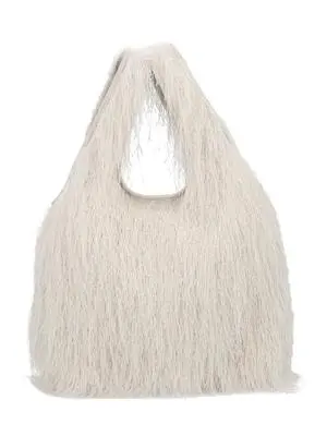Dries Van Noten Fringed Tote Bag - Beige