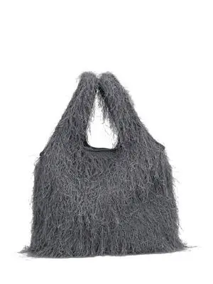 Dries Van Noten Fringed Tote Bag - Grey