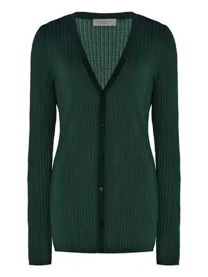 GABRIELA HEARST Emma Pointelle Knit Cashmere Silk Cardigan