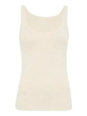 Gabriela Hearst Jayce Cashmere Knit Tank Top - Ivory
