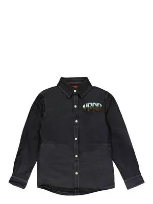 WHO DECIDES WAR BY EV BRAVADO Leather Shirt - Black