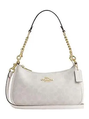 COACH OUTLET Teri Shoulder Bag In Signature Canvas - White