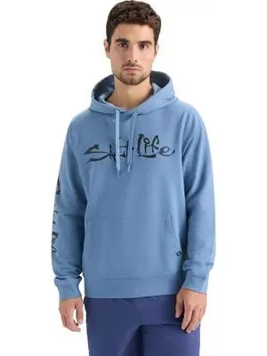 SALT LIFE Voyage Pullover Hoodie Coastal Blue