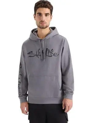 SALT LIFE Voyage Pullover Hoodie Sleet Grey