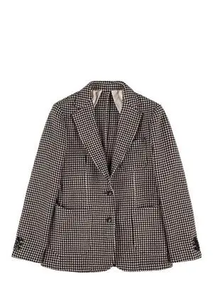 FORTELA Benjamin Classic Houndstooth Flannel Jacket - Mix
