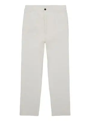 FORTELA Oklahoma Cotton Pleated Trousers - White