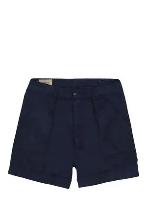 FORTELA Fortela Haute Twill Cotton Shorts Indaco