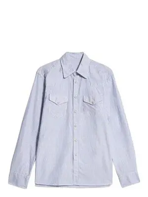 FORTELA Texan Striped Shirt - Sky