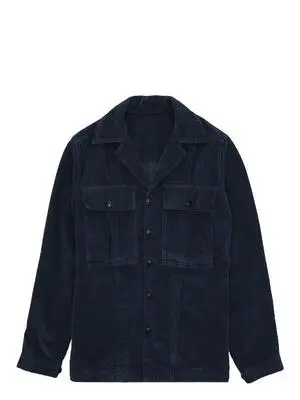 FORTELA Solomon Corduroy Overshirt - Navy Blue
