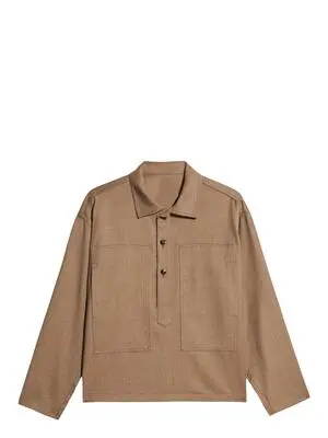 FORTELA Fuego Overshirt Wool Fresco - Beige