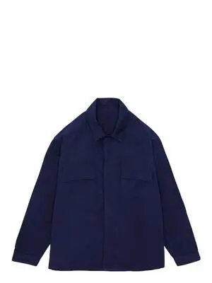 FORTELA Mark Cotton Cerato Overshirt - Blue