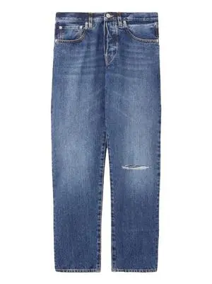 FORTELA 965 John Stone Wash Denim Trousers - Blue