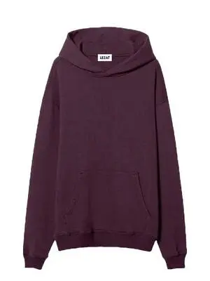 LEZAT Juno Organic Cotton Oversized Heavyweight Hoodie Sweatshirt - Italian Plum