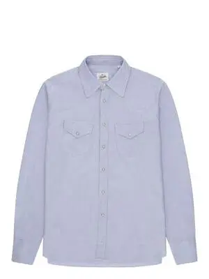 FORTELA Tex Texan Oxford Cotton Shirt - Light Blue
