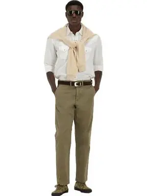 FORTELA Tex Texan Oxford Cotton Shirt - Off White
