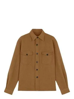 FORTELA Kenny Wool Overshirt - Camel
