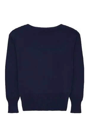 FORTELA Noah Cotton Crewneck Sweater - Blue