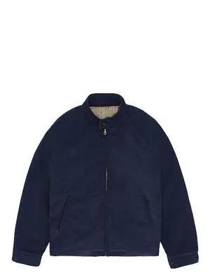 FORTELA Carol Cotton Corduroy Zip-up Jacket - Blue