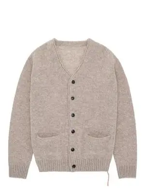 FORTELA Edmund Merino Wool Cardigan - Taupe