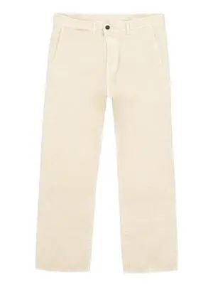 FORTELA Reno Herringbone Cotton Trousers - Off White