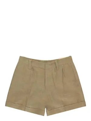 FORTELA Fortela Bedford Linen Bermuda Shorts Oil