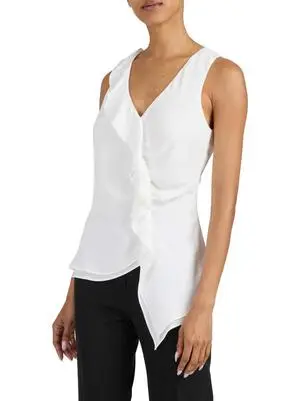 Santorelli Tyra Sleeveless Top - Alabaster