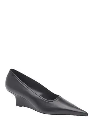 TOTEME Pointed Toe Wedge Pump - Black