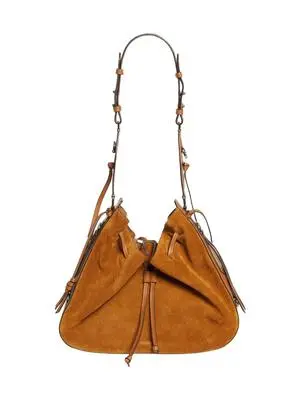 Isabel Marant Bolton Suede Hobo Bag - Cognac