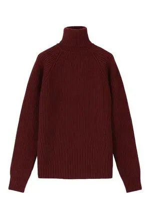 FORTELA Oslo Merino Wool High Neck Sweater - Violet