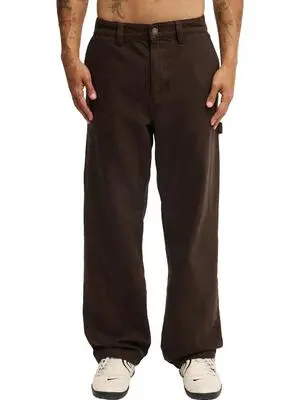 COTTON ON Baggy Worker Pant - Chocolate Brown