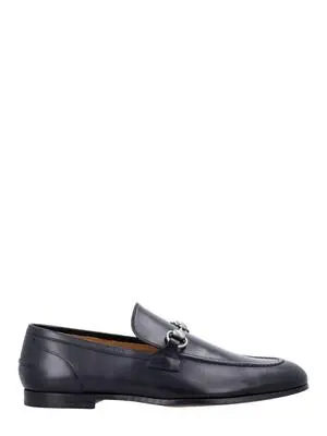 Gucci Jordaan Loafer - Black + Silver