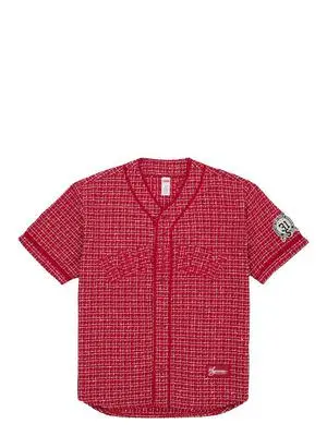 Supreme Boucle Baseball Jersey - Red