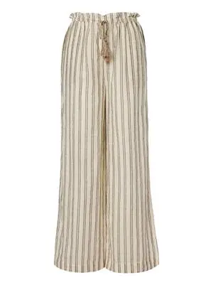 Ulla Johnson Josephine Striped Wide-leg Pants - White