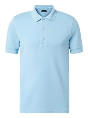 TOM FORD Jersey Polo Shirt - Blue