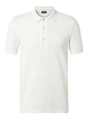 TOM FORD Jersey Polo Shirt - White