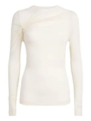 AGOLDE Lissa Long Sleeve T-shirt - Ivory