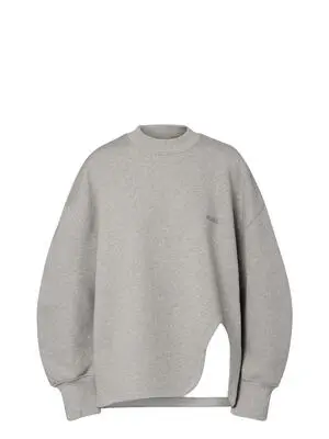 Attico Oversized Cotton Jersey Sweatshirt - Grey