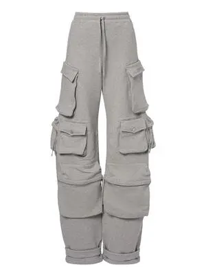 Attico Cotton Jersey Sweatpants - Grey