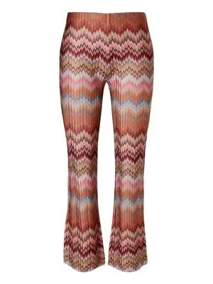 Missoni Zigzag High-rise Cropped Slim Pants - Multicoloured