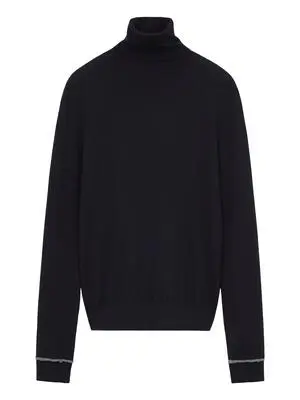 Loewe Wool Turtleneck Sweater - Navy