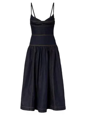 Zimmermann Denim Midi Dress - Blue