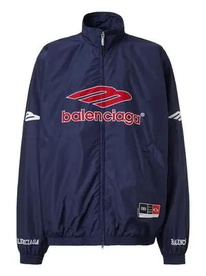 Balenciaga 3b Sports Icon Cotton-blend Track Jacket - Blue