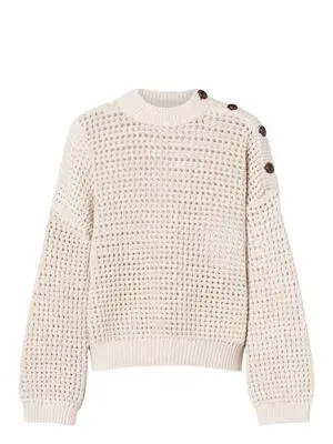 Brunello Cucinelli Cotton-blend Sweater - Beige