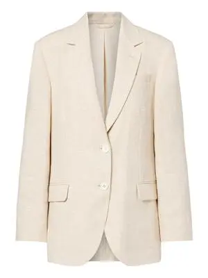 Brunello Cucinelli Linen-blend Blazer - Beige
