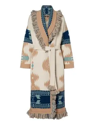 Alanui Icon Jacquard Virgin Wool Cardigan - Multicoloured