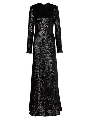 Simkhai Beatrice Sequined Gown - Black