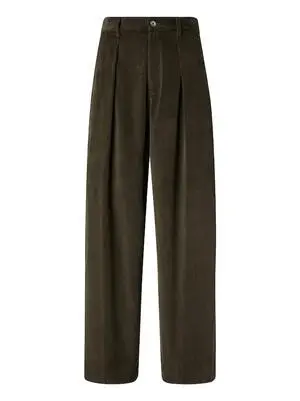 JW Anderson Cotton Corduroy Wide-leg Pants - Green