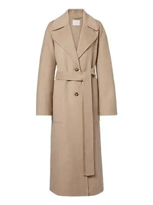 JOSEPH Spencer Wool And Cashmere Coat - Beige